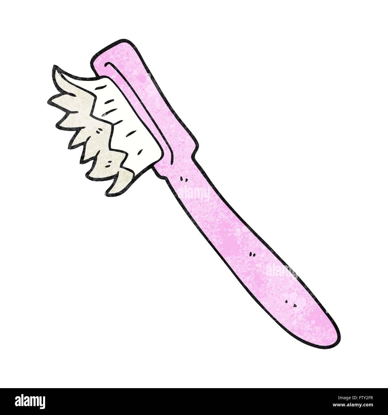 freehand textured cartoon toothbrush Stock Vector Image & Art - Alamy