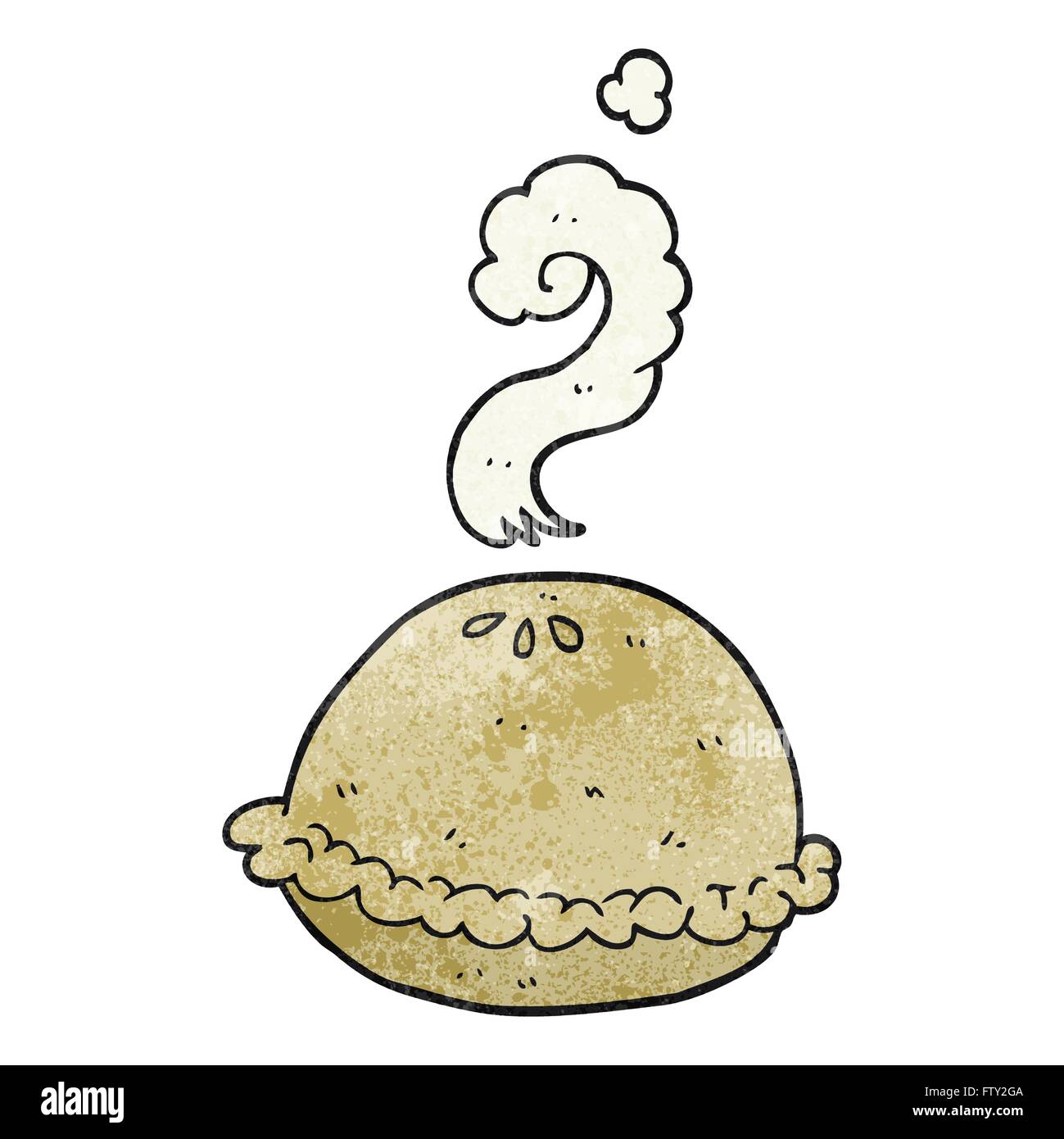 freehand textured cartoon hot pie Stock Vector Image & Art - Alamy