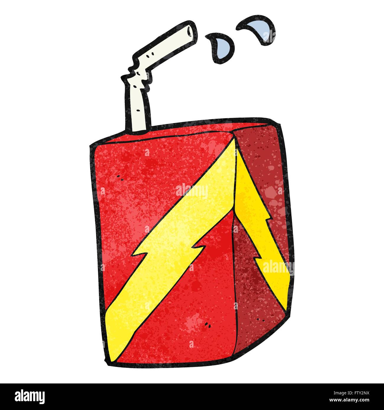 freehand textured cartoon juice box Stock Vector Image & Art - Alamy