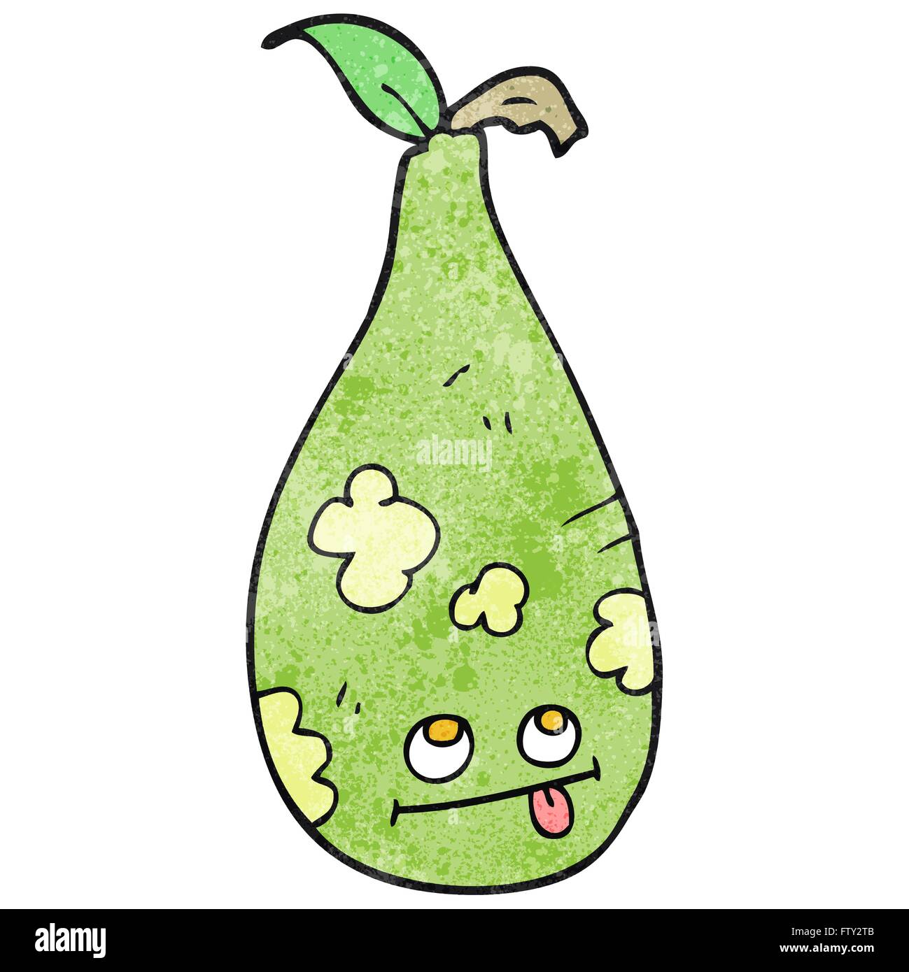 freehand textured cartoon pear Stock Vector Image & Art - Alamy