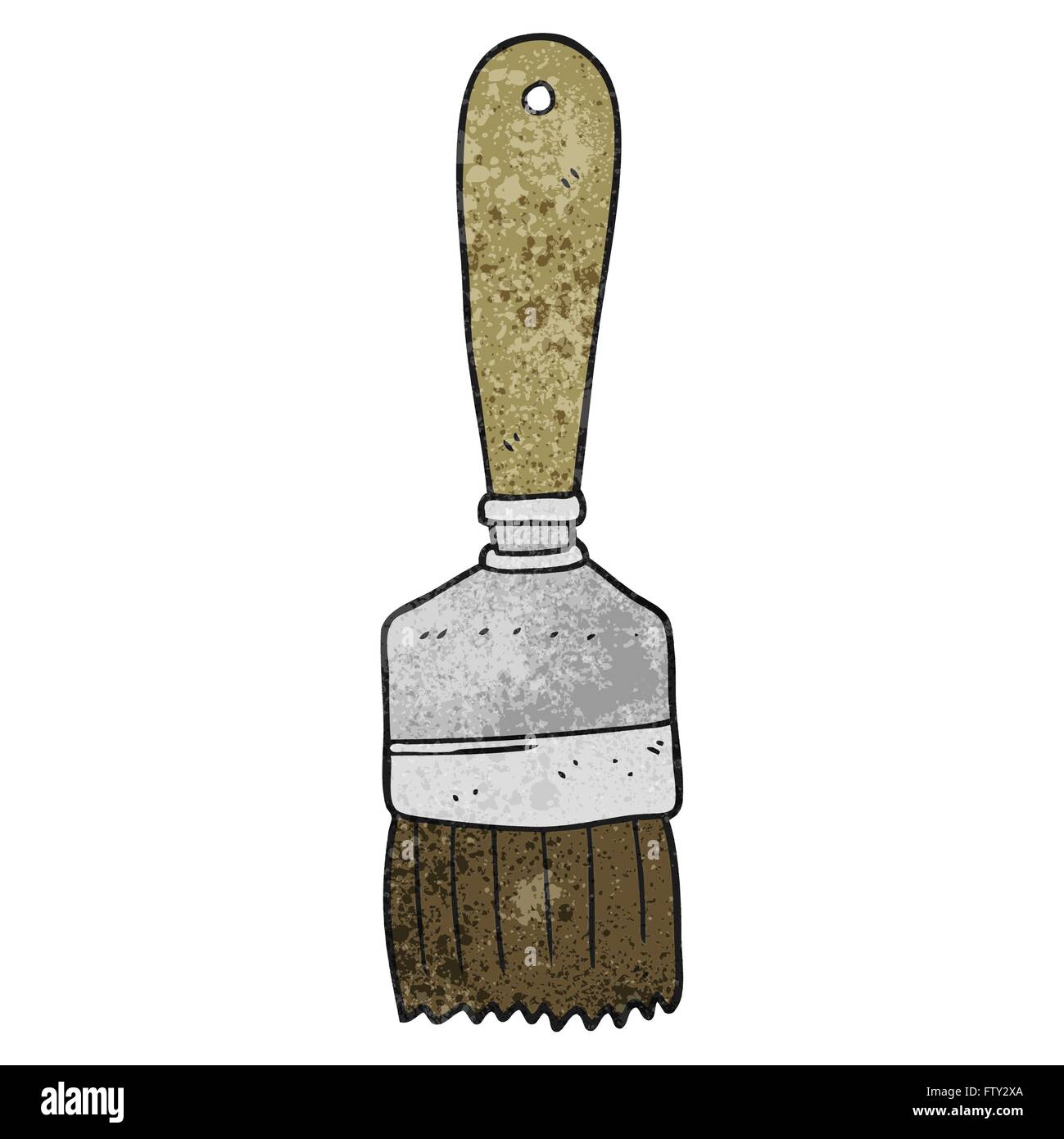 freehand textured cartoon paint brush Stock Vector Image & Art - Alamy