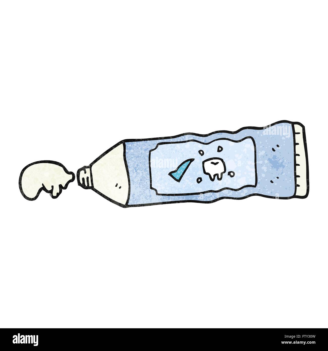 freehand textured cartoon toothpaste Stock Vector Image & Art - Alamy