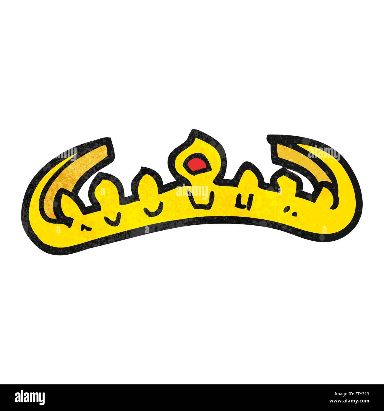 freehand textured cartoon tiara Stock Vector Image & Art - Alamy