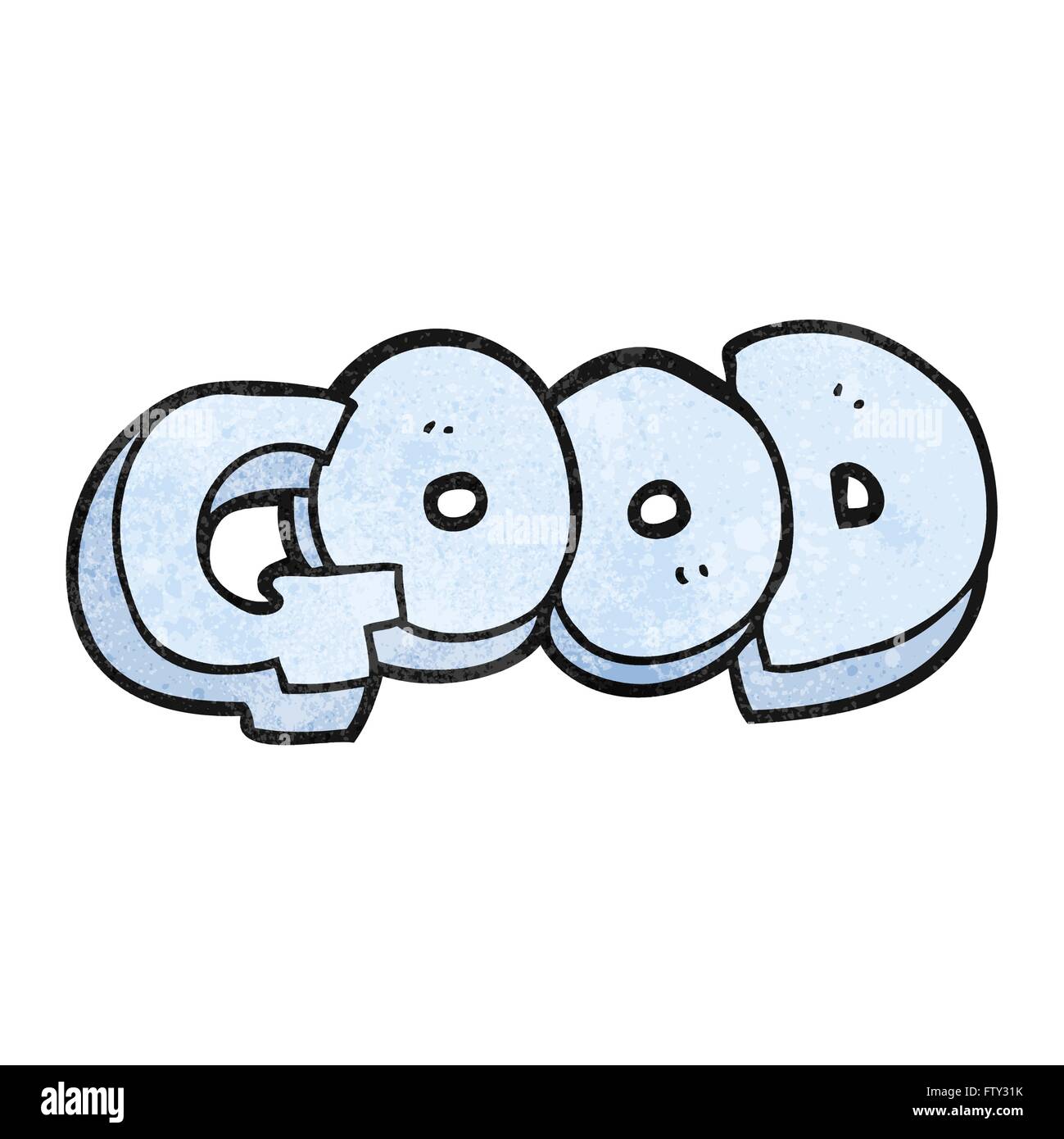 freehand textured cartoon Good symbol Stock Vector Image & Art - Alamy