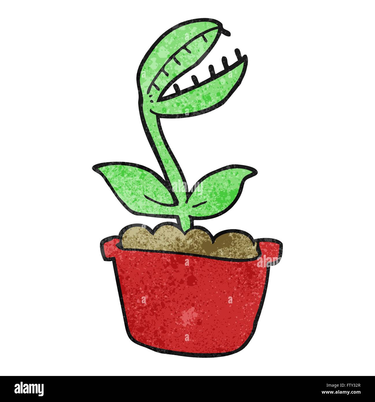 Cartoon venus fly trap Stock Vector Images - Alamy