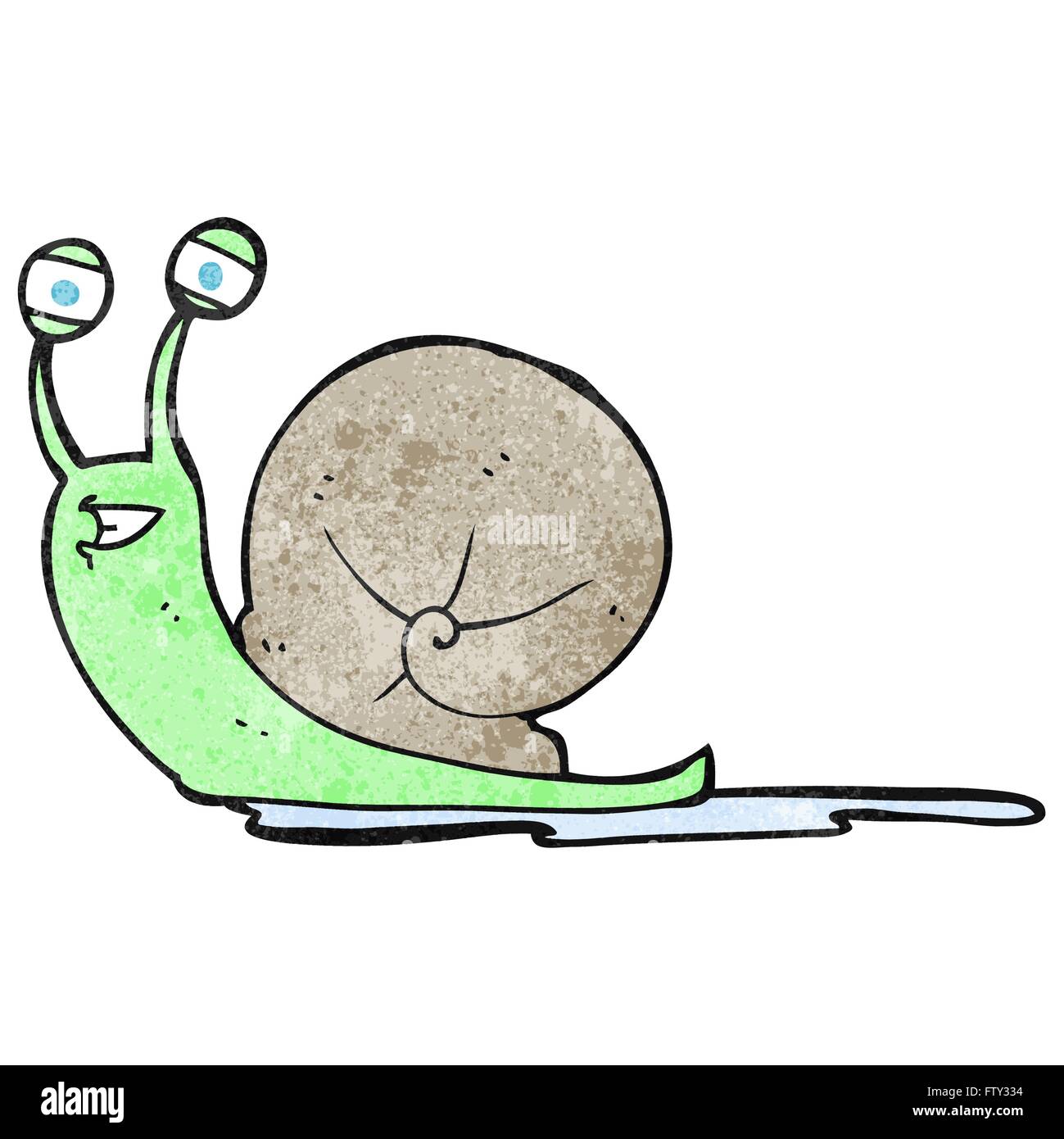 freehand textured cartoon snail Stock Vector Image & Art - Alamy