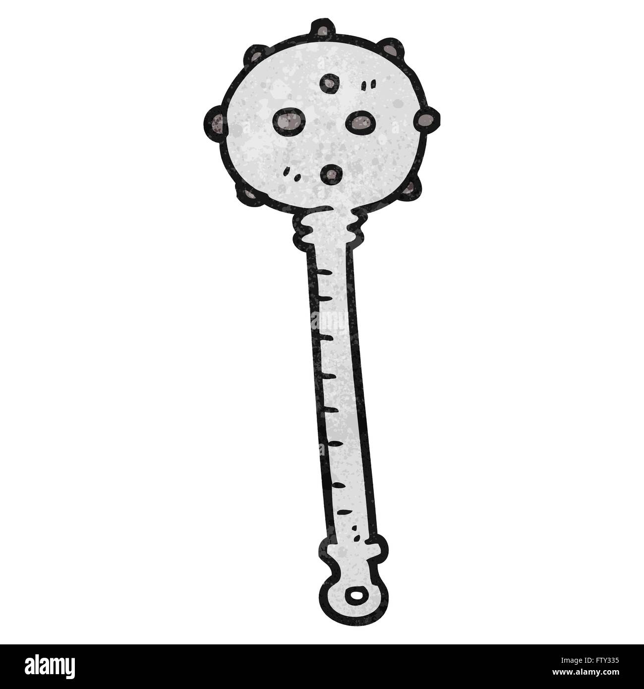 Mace medieval weapon Black and White Stock Photos & Images - Alamy