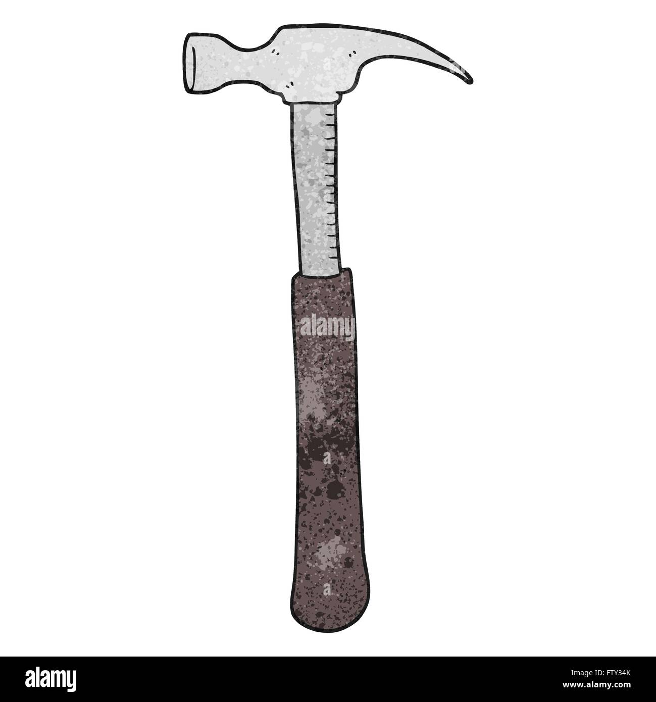 freehand textured cartoon hammer Stock Vector Image & Art - Alamy