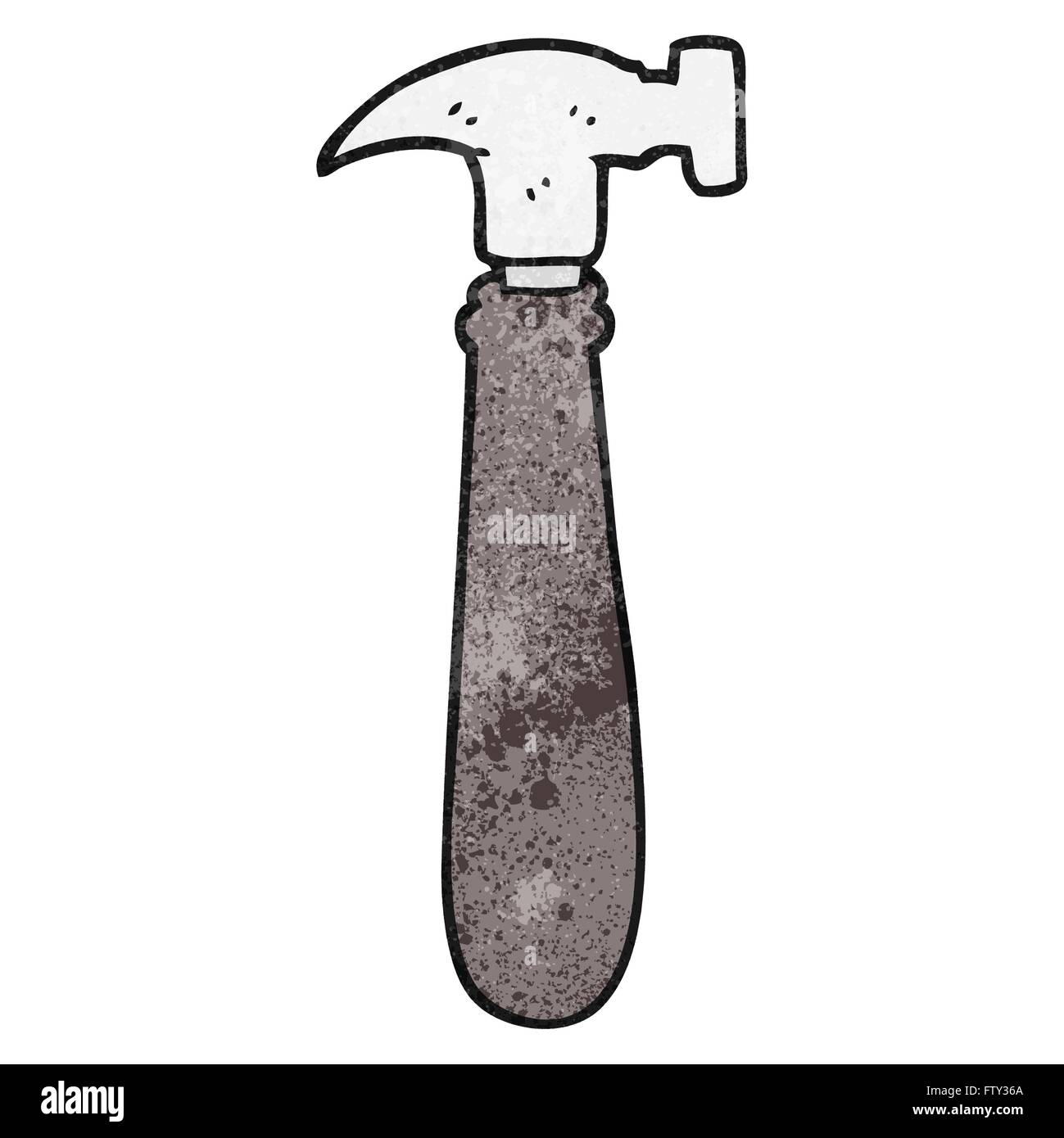 freehand textured cartoon hammer Stock Vector Image & Art - Alamy
