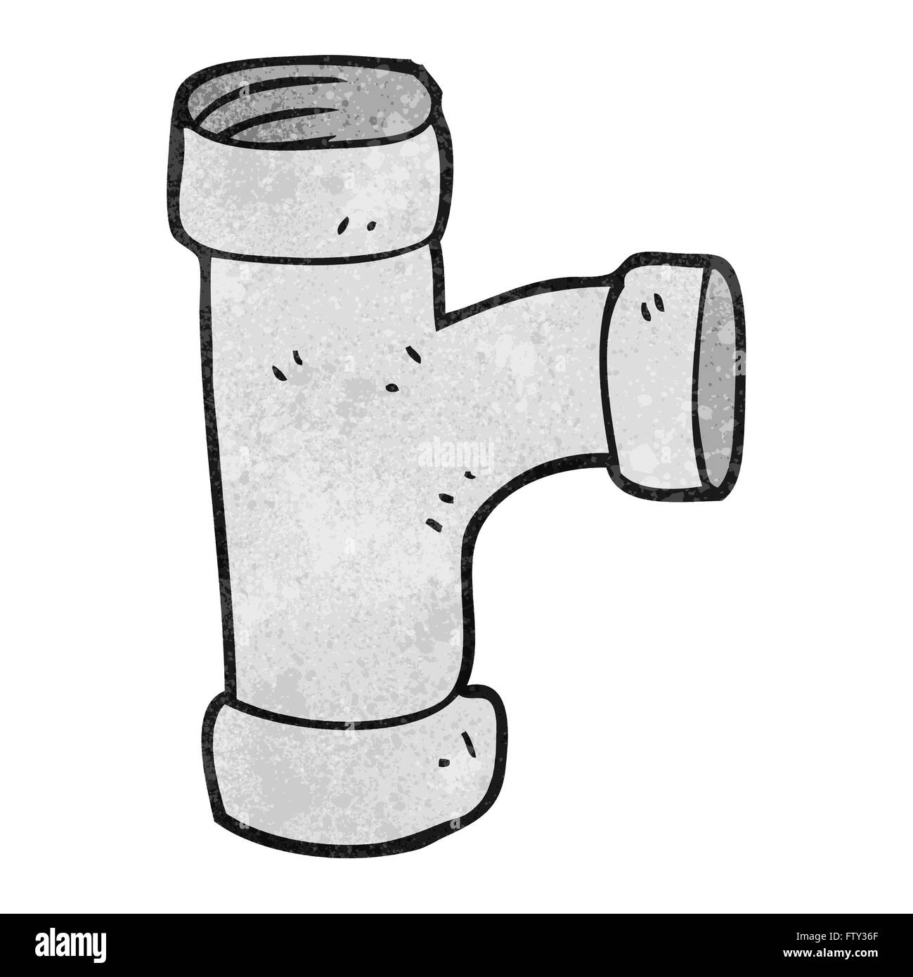 freehand textured cartoon pipe Stock Vector Image & Art - Alamy