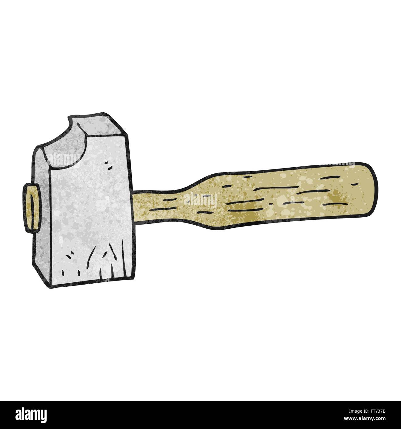 freehand textured cartoon mallet Stock Vector Image & Art - Alamy