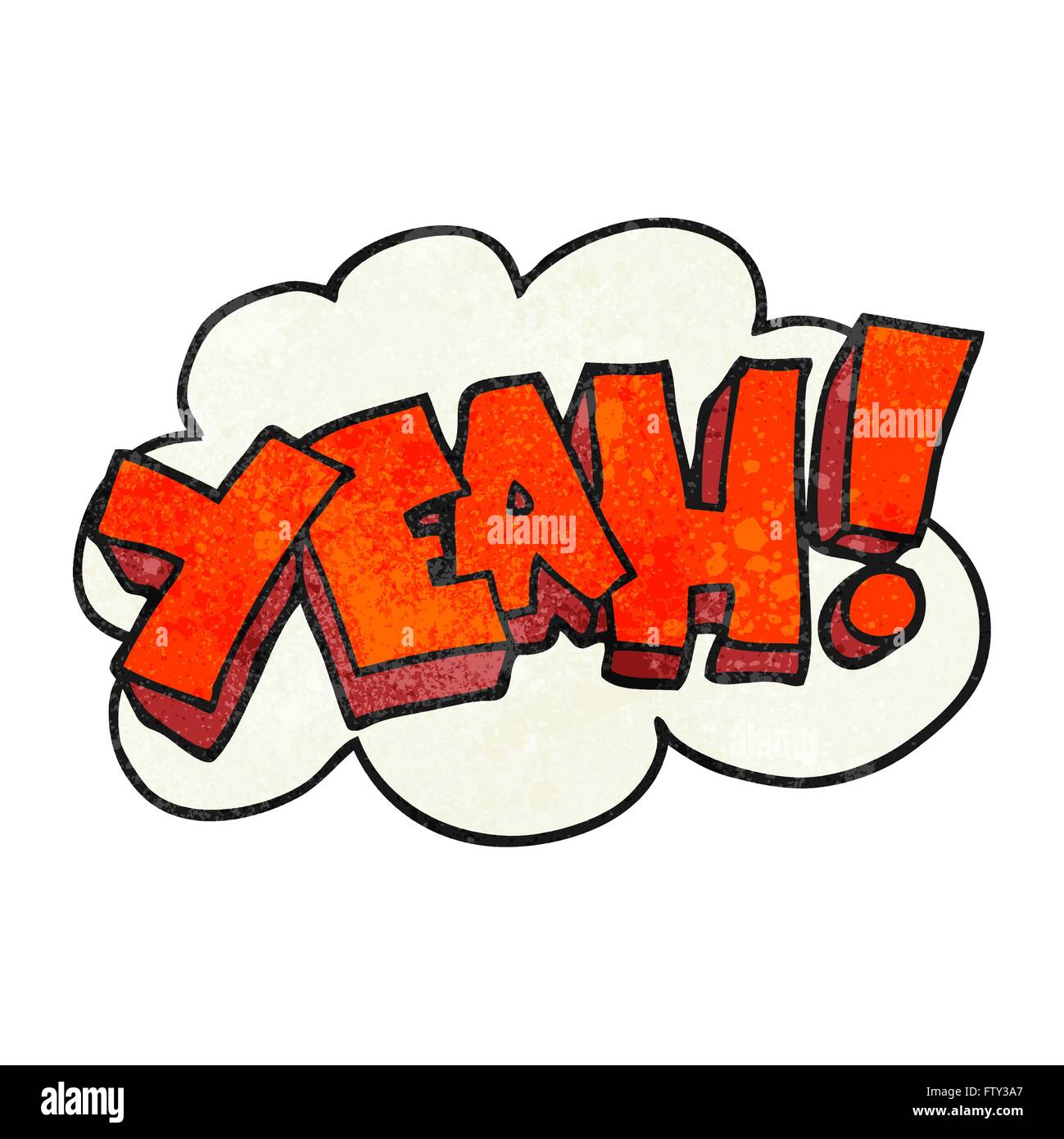 Cartoon yeah shout hi-res stock photography and images - Alamy