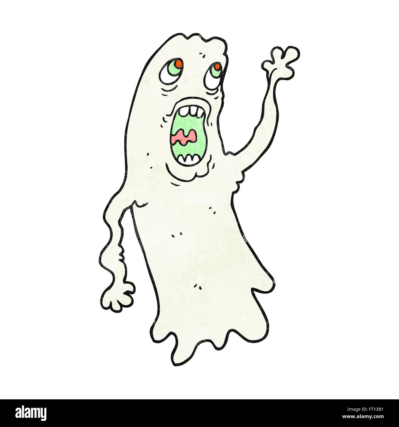 freehand textured cartoon ghost Stock Vector Image & Art - Alamy