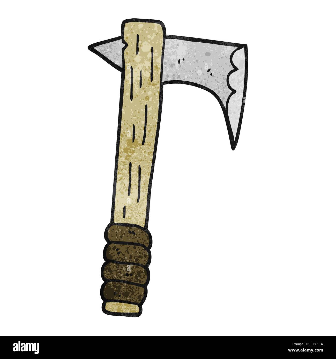 freehand textured cartoon axe Stock Vector Image & Art - Alamy