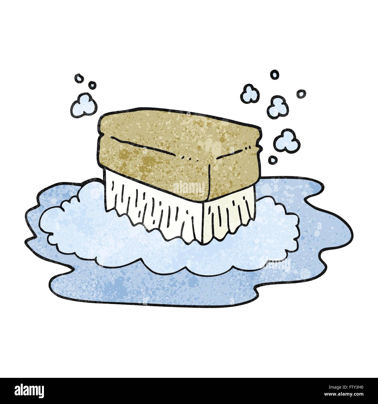 freehand textured cartoon scrubbing brush Stock Vector Image & Art - Alamy