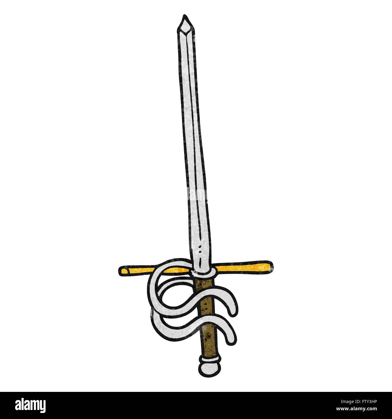 Freehand drawn cartoon hand sword Stock Vector Images - Alamy