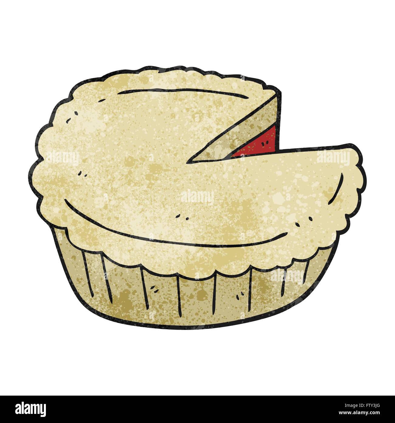 freehand textured cartoon pie Stock Vector Image & Art - Alamy