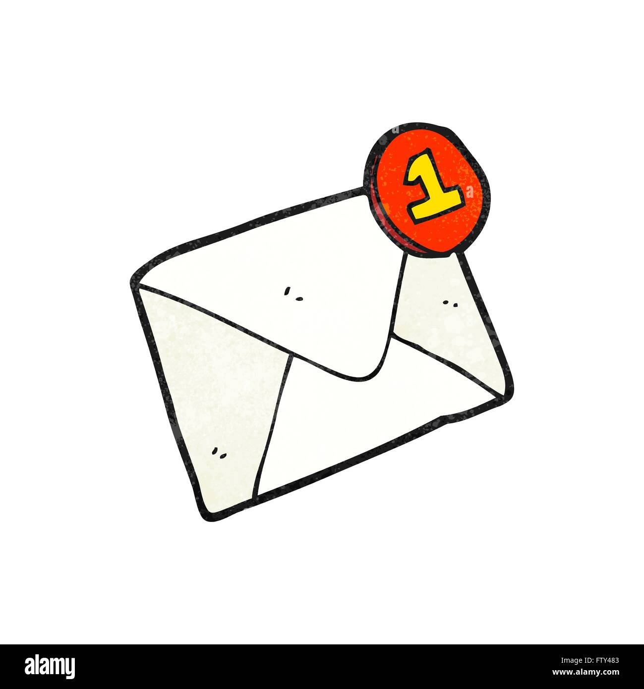 freehand textured cartoon email Stock Vector Image & Art - Alamy