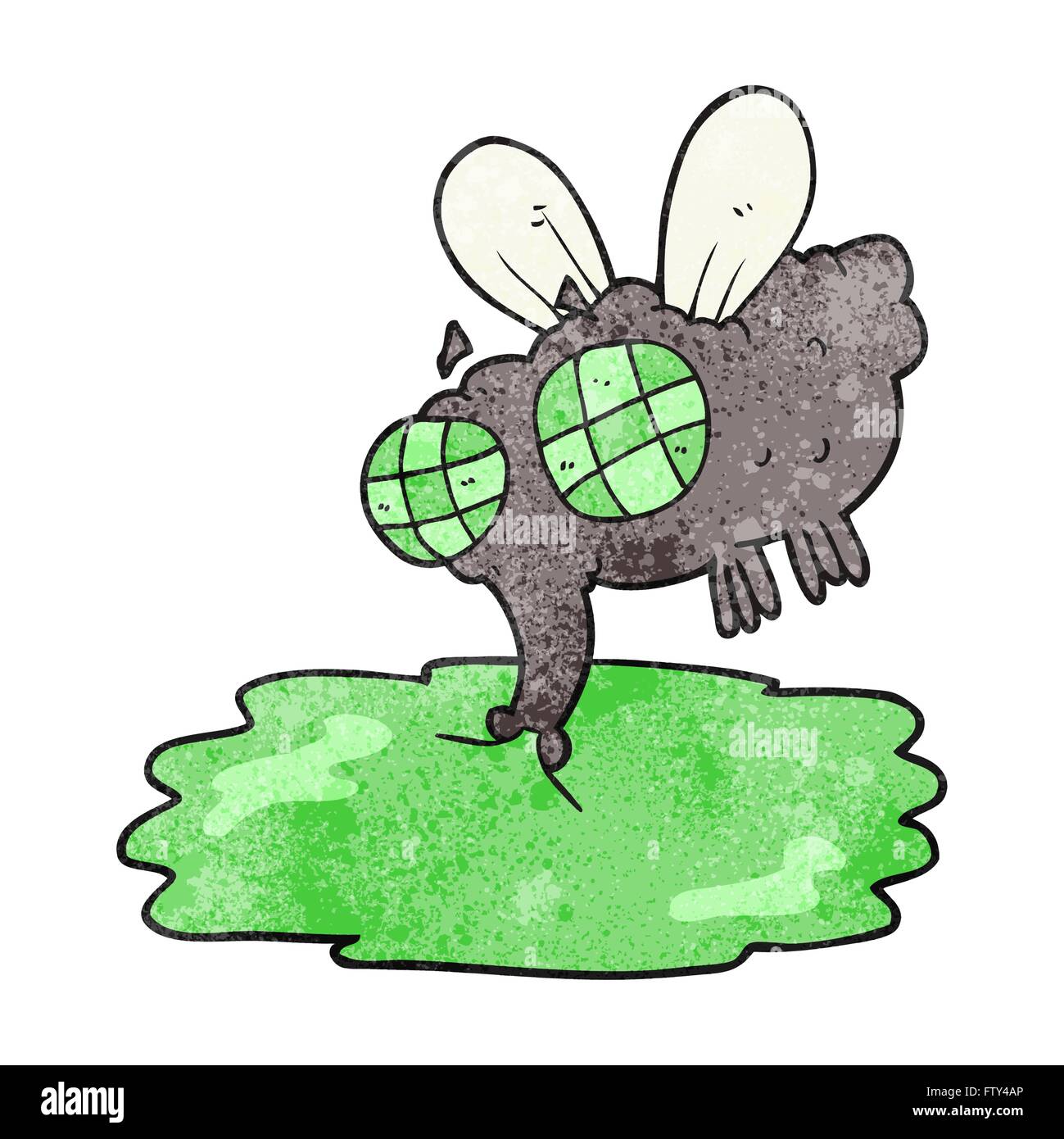 freehand textured cartoon gross fly Stock Vector Image & Art - Alamy