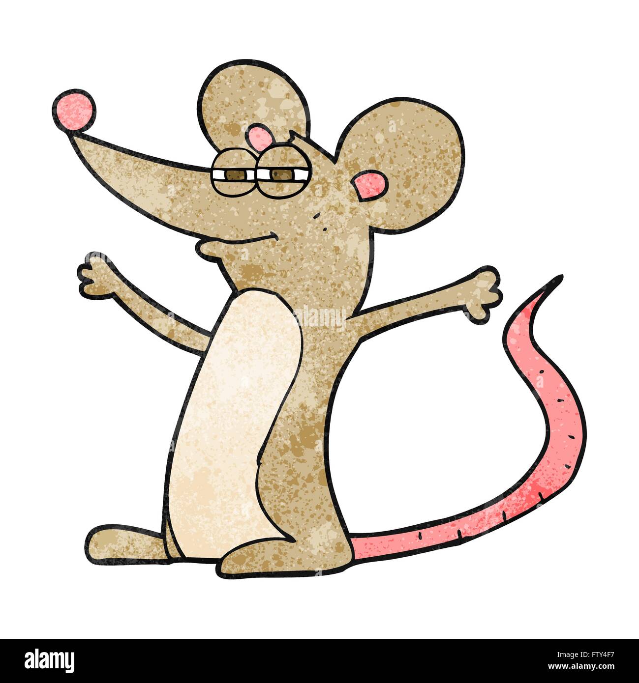 freehand textured cartoon mouse Stock Vector Image & Art - Alamy