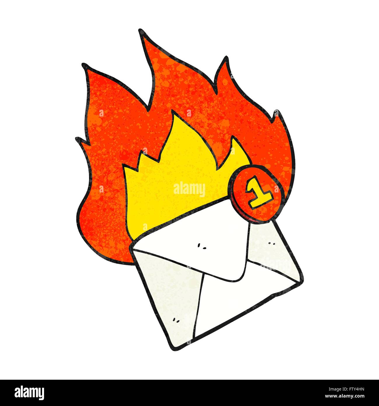 Freehand drawn cartoon email hi-res stock photography and images - Alamy