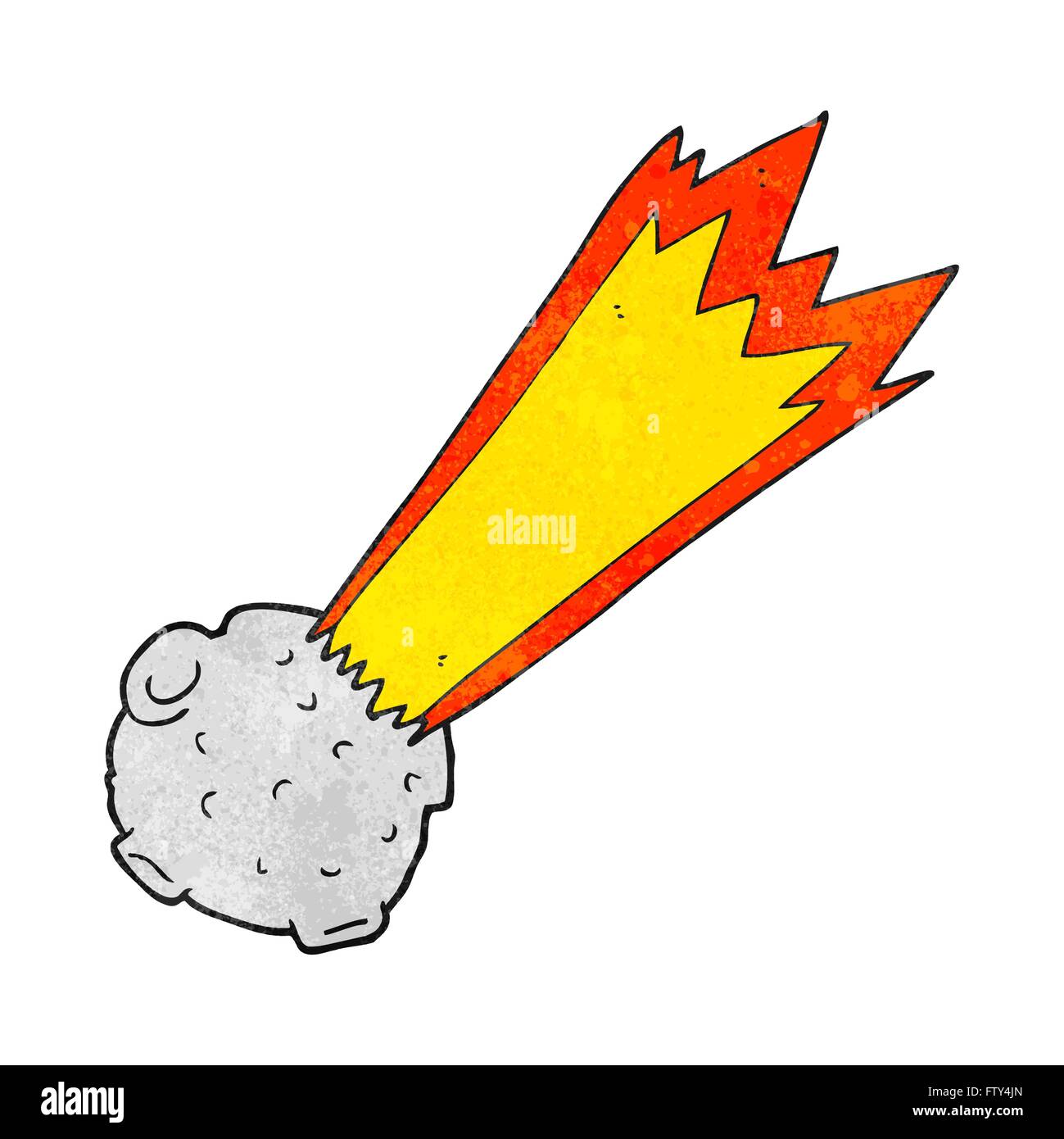 freehand textured cartoon meteor Stock Vector Image & Art - Alamy
