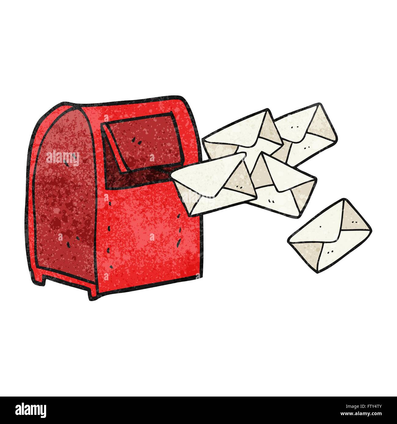 Freehand drawn cartoon post box hi-res stock photography and images - Alamy