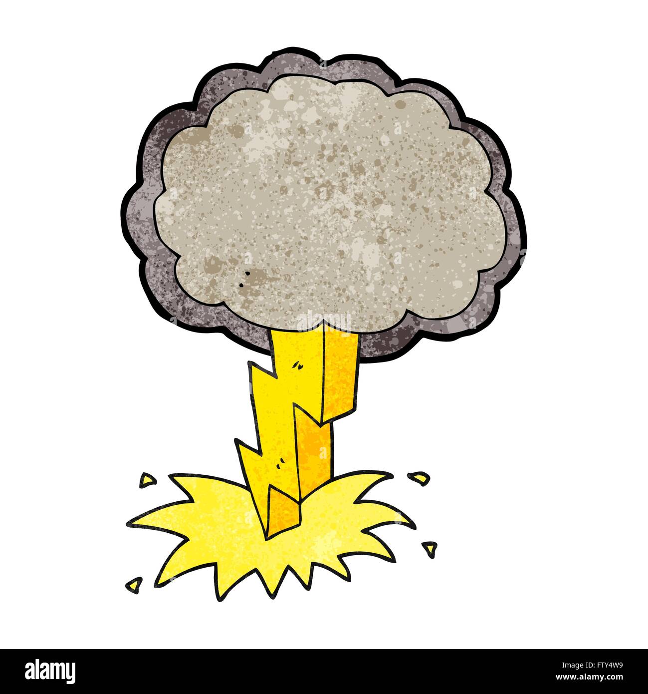 freehand textured cartoon lightning bolt Stock Vector Image & Art - Alamy