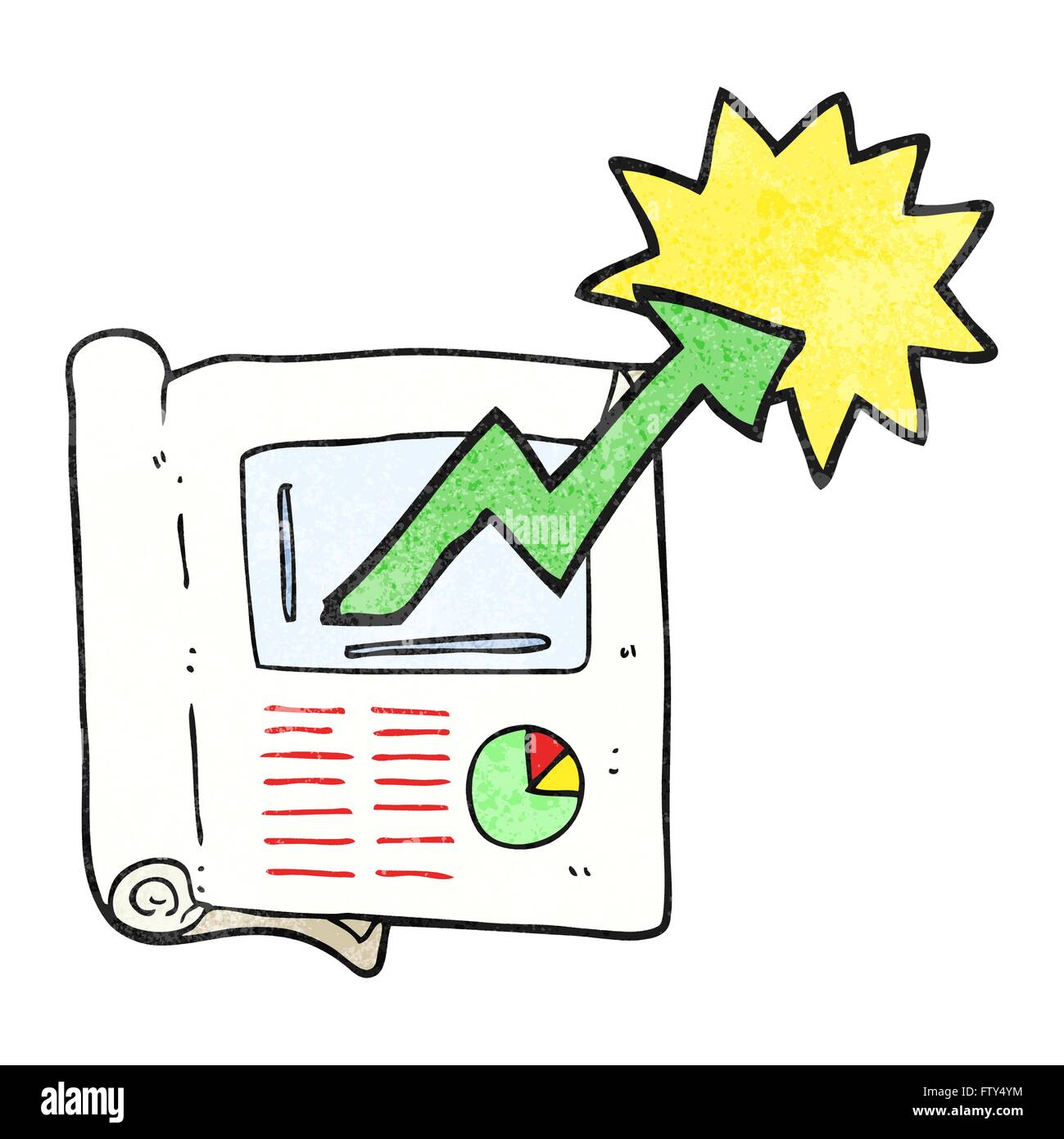 freehand textured cartoon business document Stock Vector Image & Art ...