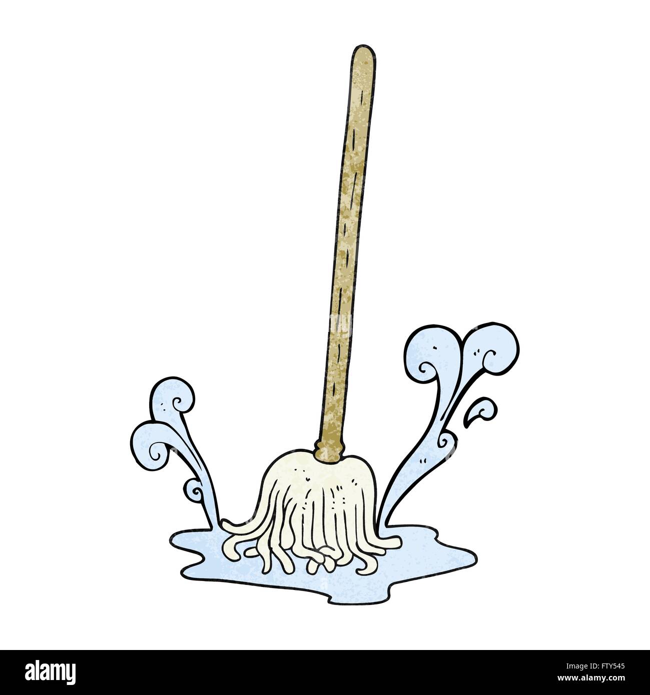 freehand textured cartoon mop Stock Vector Image & Art - Alamy