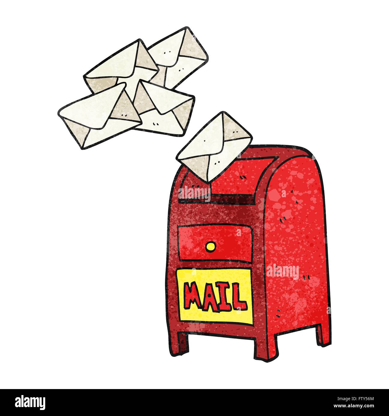 Freehand drawn cartoon mail box hi-res stock photography and images - Alamy