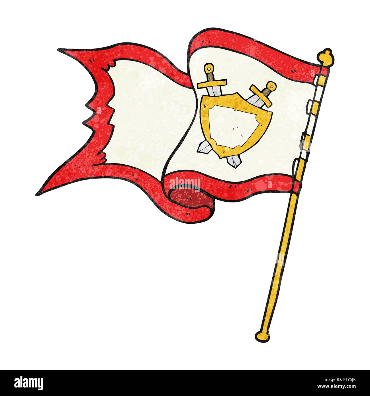 Blowing in the wind flag Stock Vector Images - Alamy