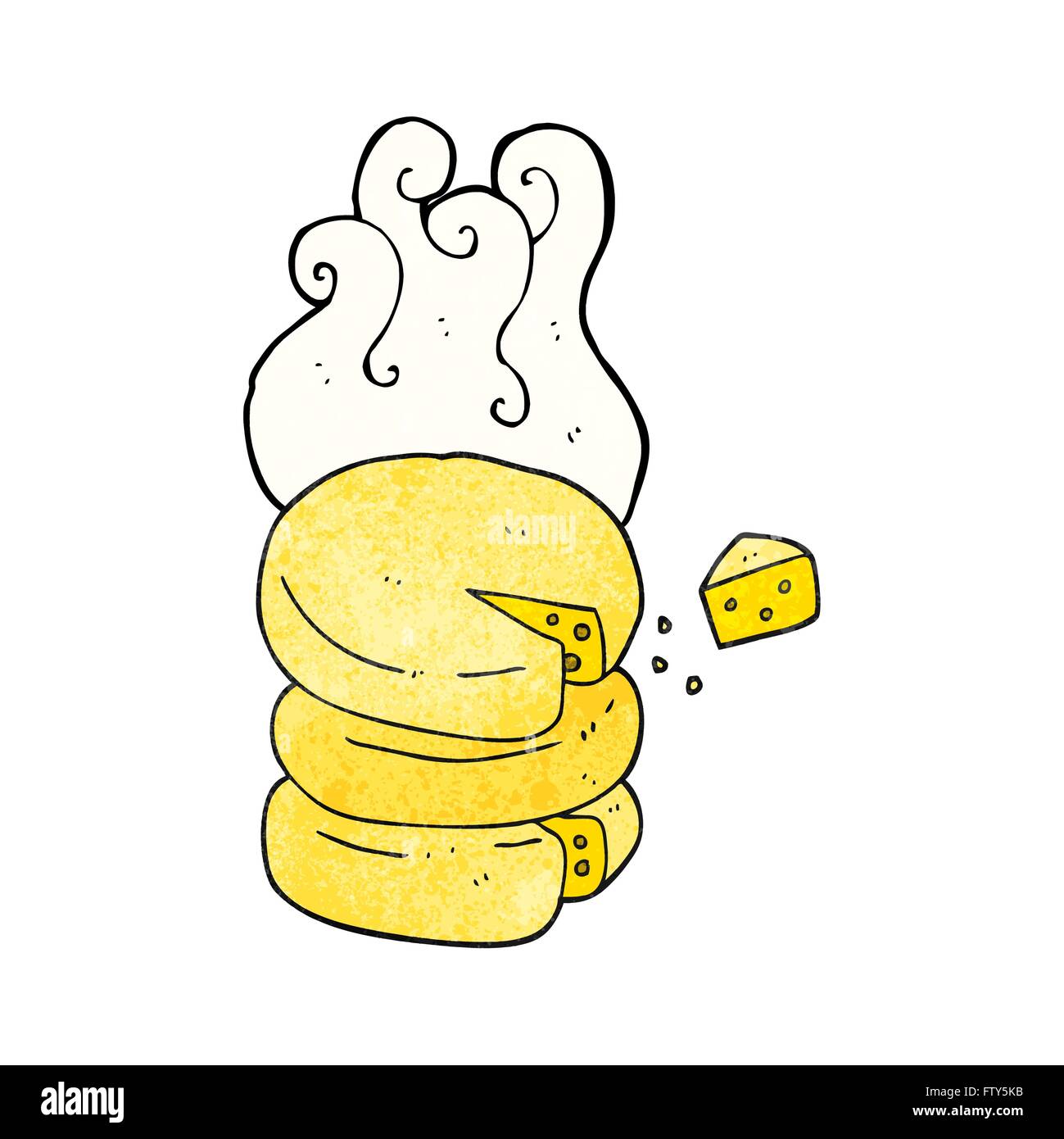 freehand textured cartoon cheese wheel Stock Vector Image & Art - Alamy