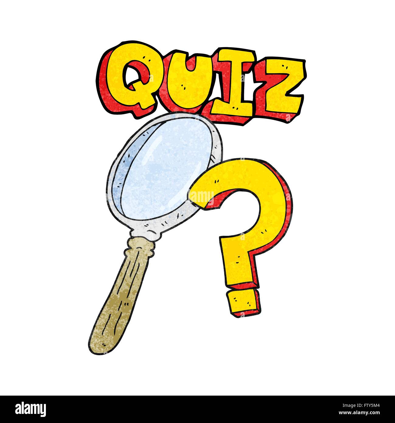 freehand textured cartoon quiz symbol Stock Vector Image & Art - Alamy