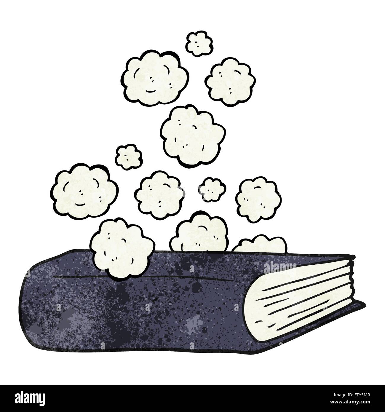 freehand textured cartoon old book Stock Vector Image & Art - Alamy