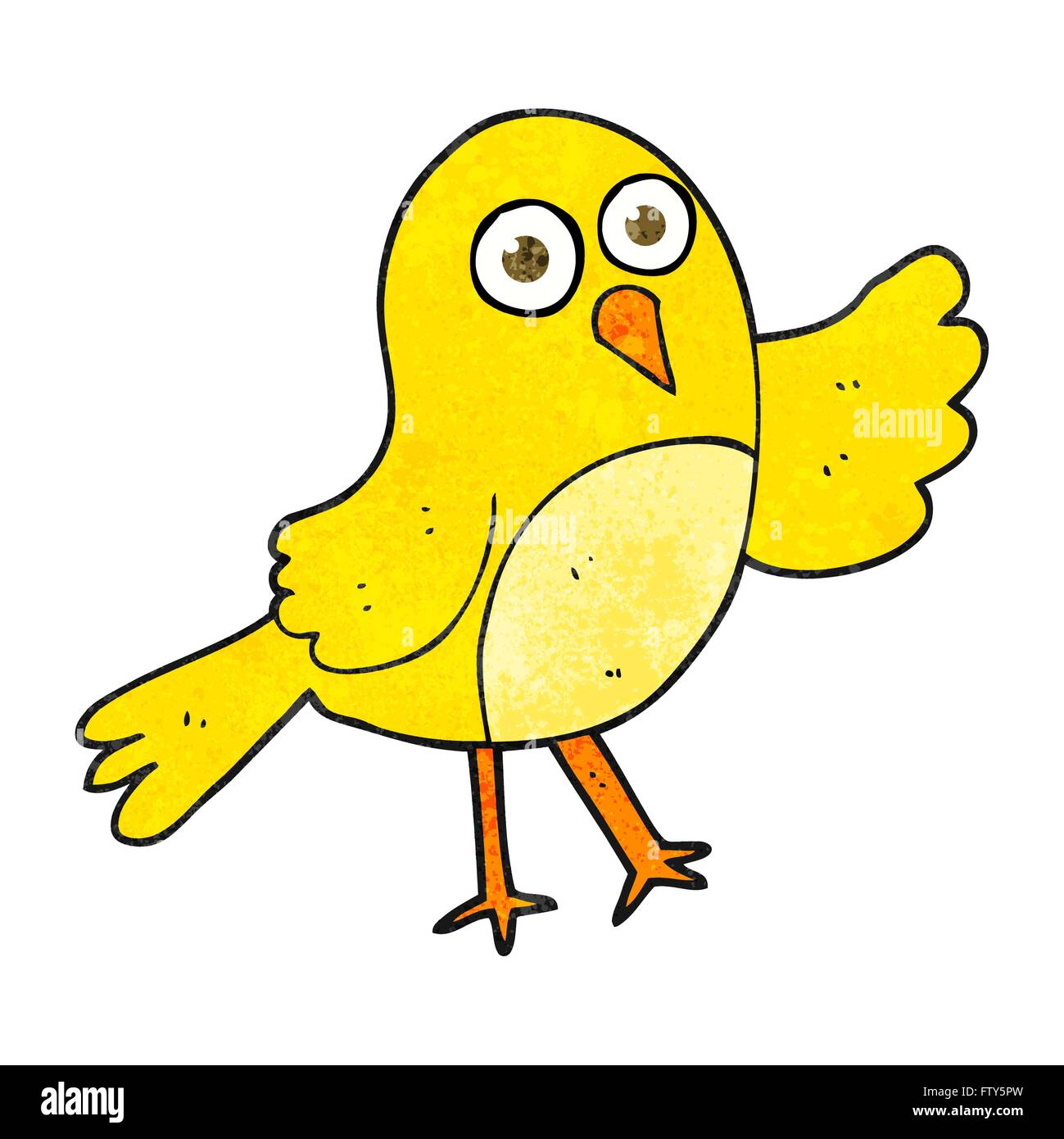 freehand textured cartoon bird Stock Vector Image & Art - Alamy