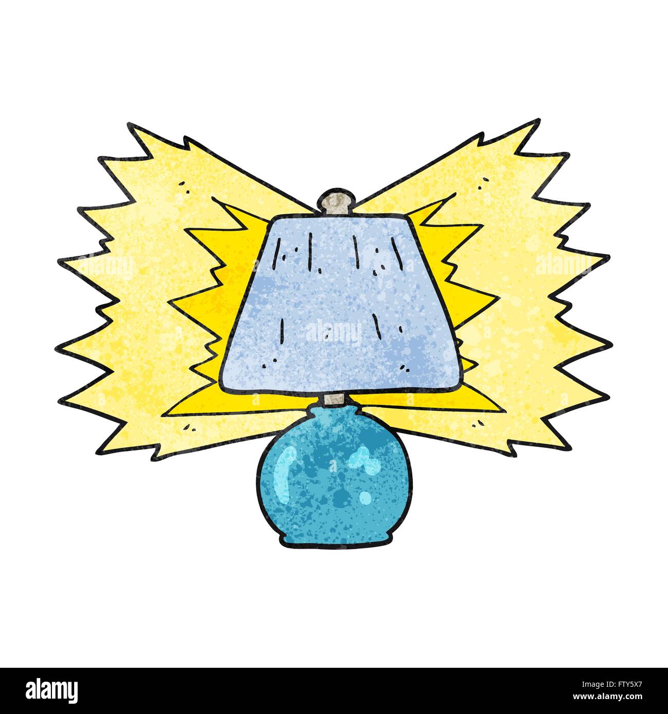 freehand textured cartoon electric lamp Stock Vector Image & Art - Alamy