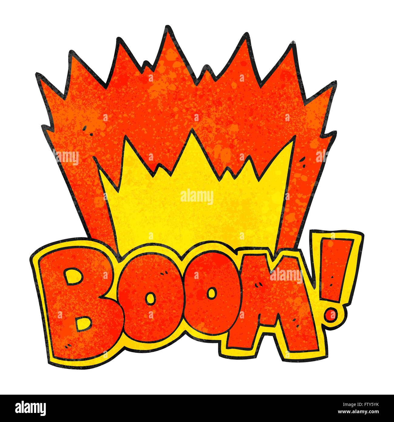 freehand textured cartoon boom symbol Stock Vector Image & Art - Alamy