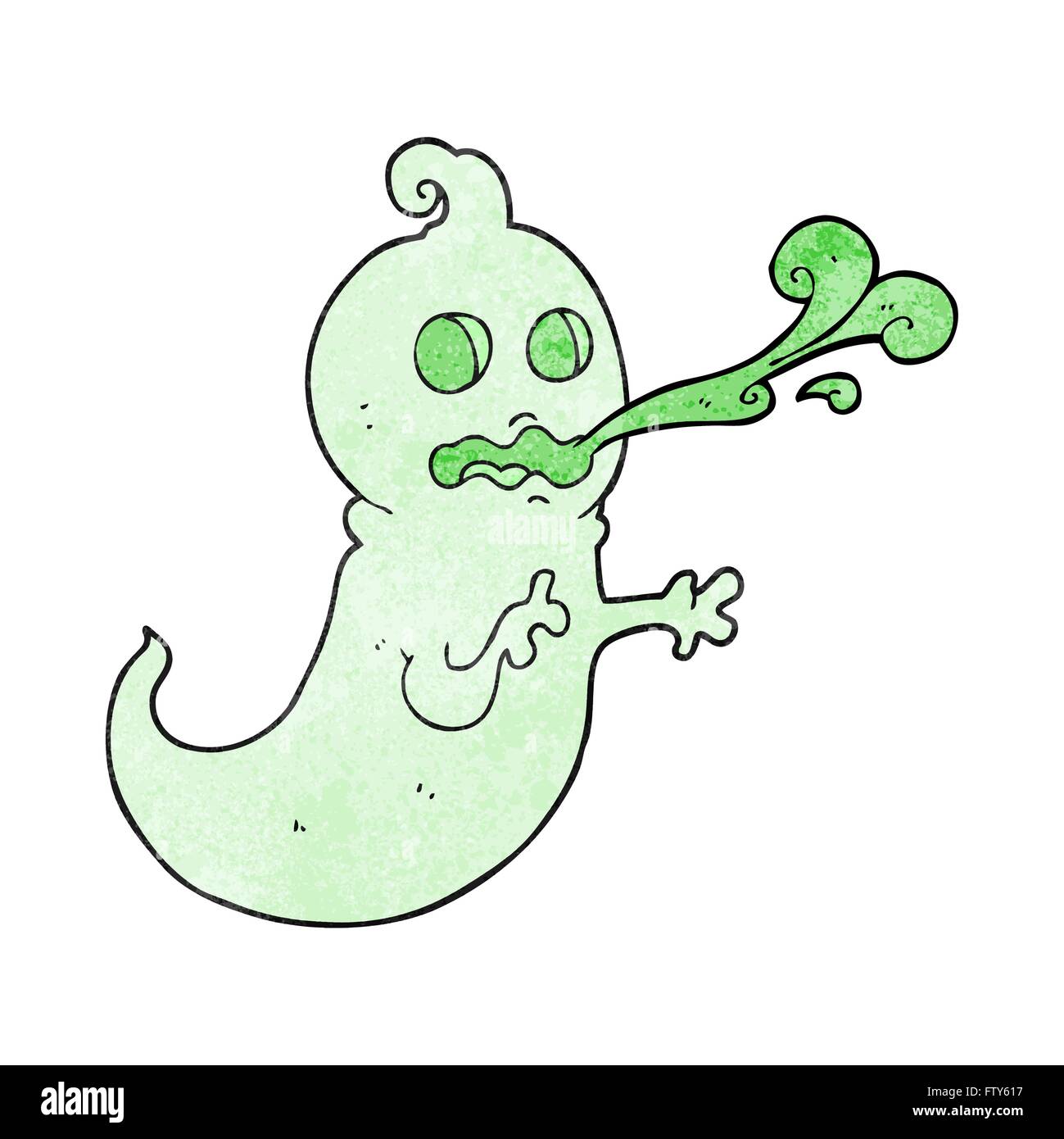 freehand textured cartoon slimy ghost Stock Vector Image & Art - Alamy
