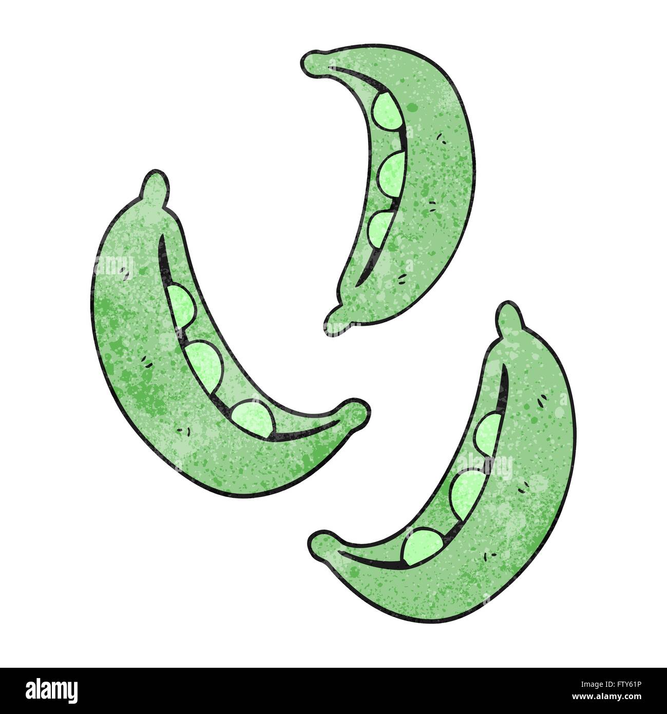 freehand textured cartoon peas Stock Vector Image & Art - Alamy