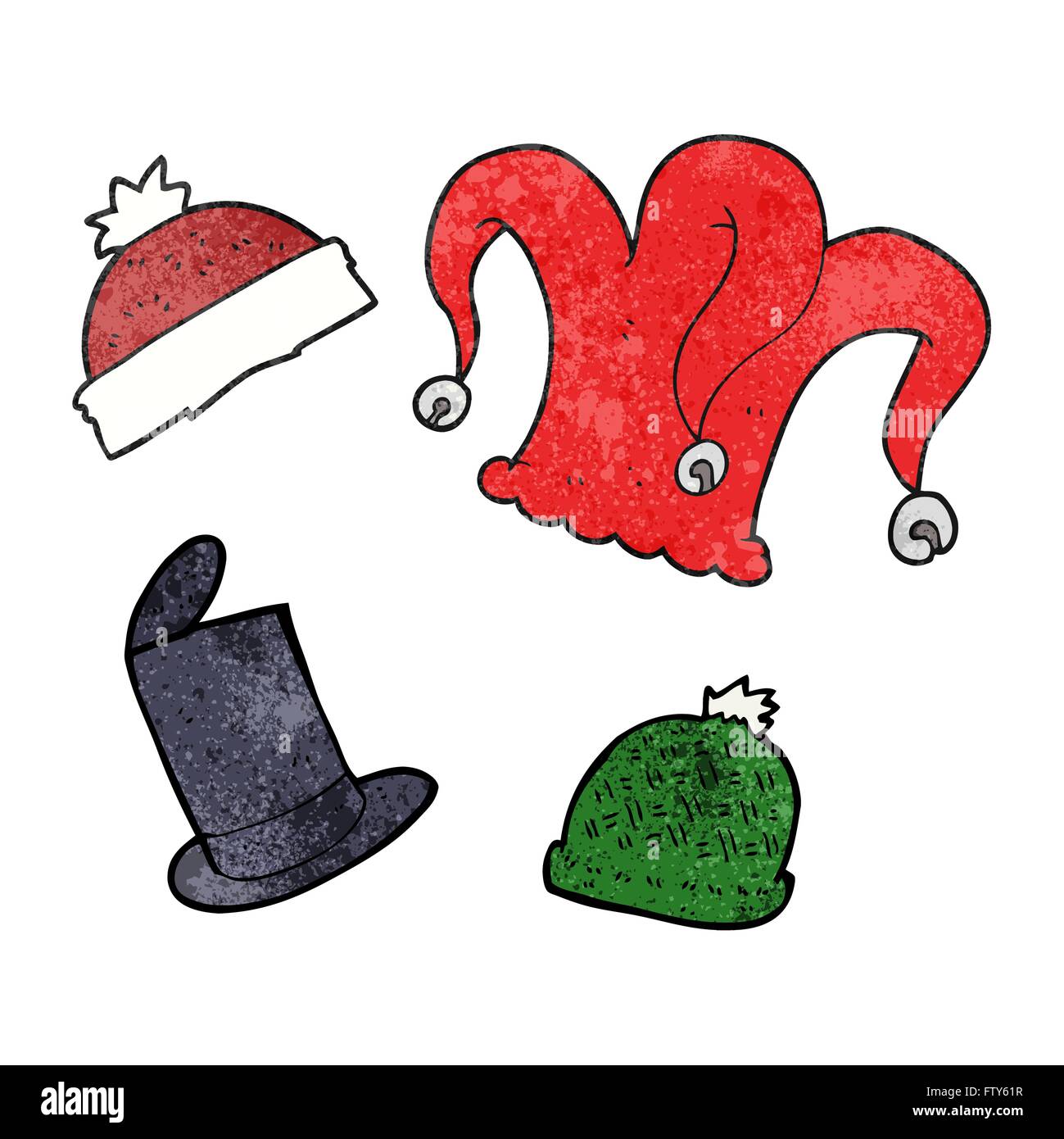 freehand textured cartoon hat Stock Vector Image & Art - Alamy