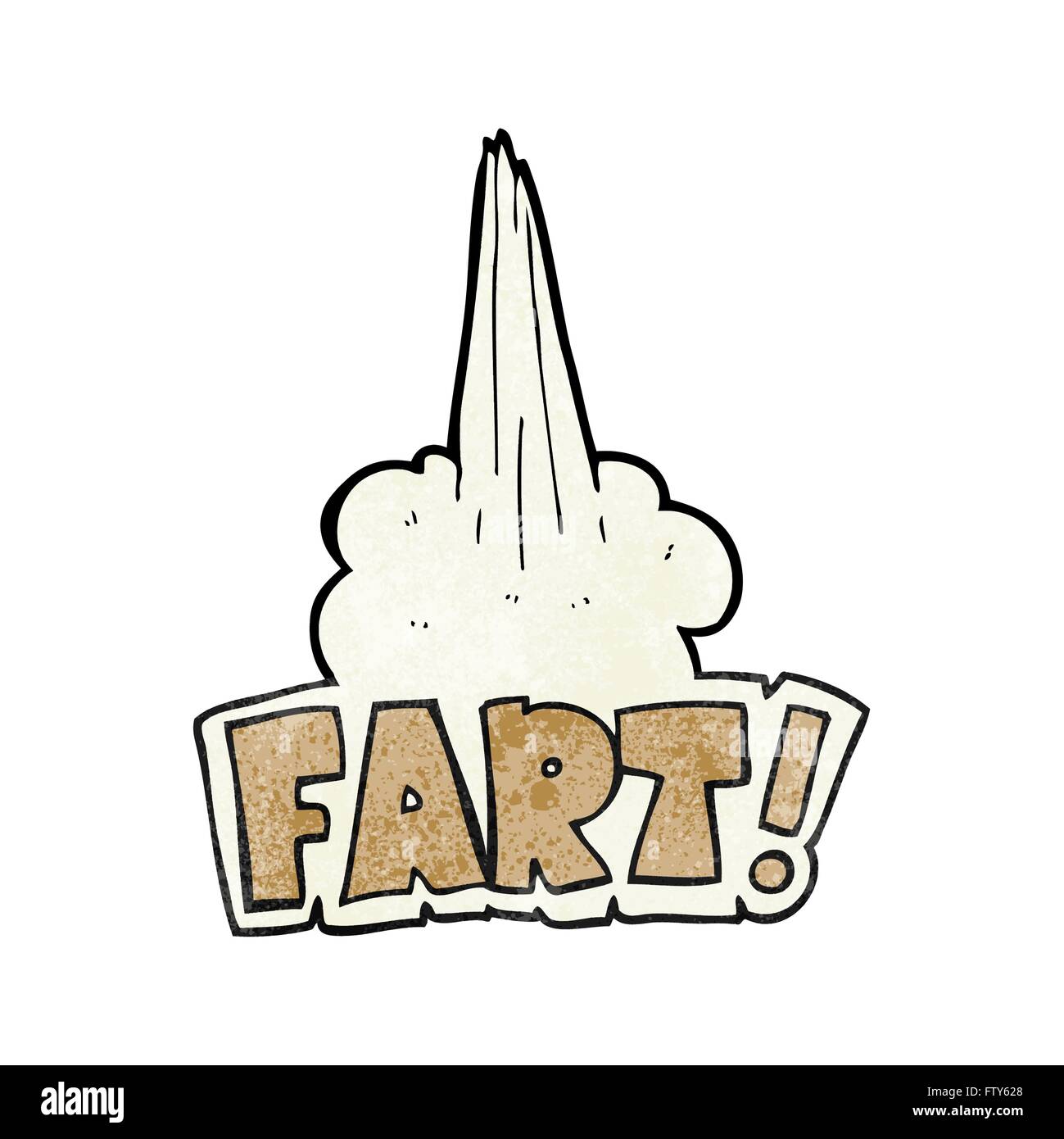 freehand textured cartoon fart symbol Stock Vector Image & Art - Alamy