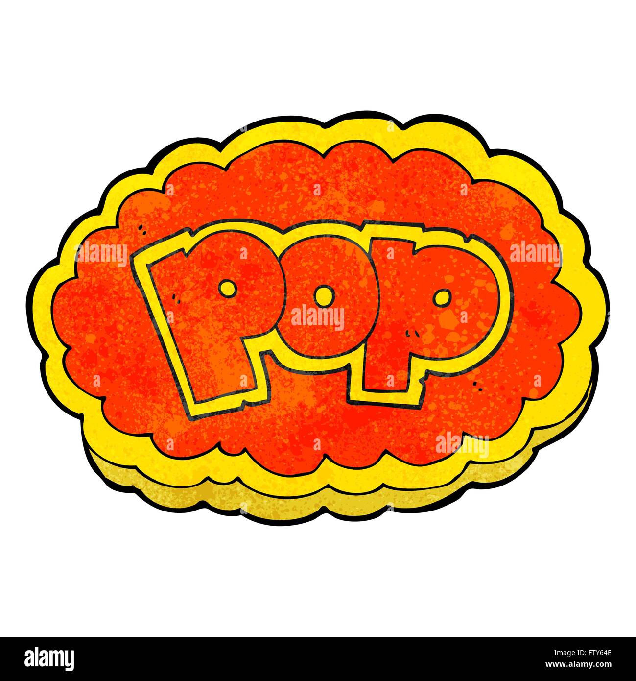 freehand textured cartoon POP symbol Stock Vector Image & Art - Alamy