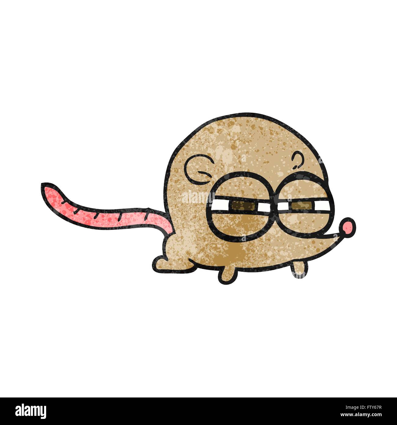 freehand textured cartoon evil mouse Stock Vector Image & Art - Alamy