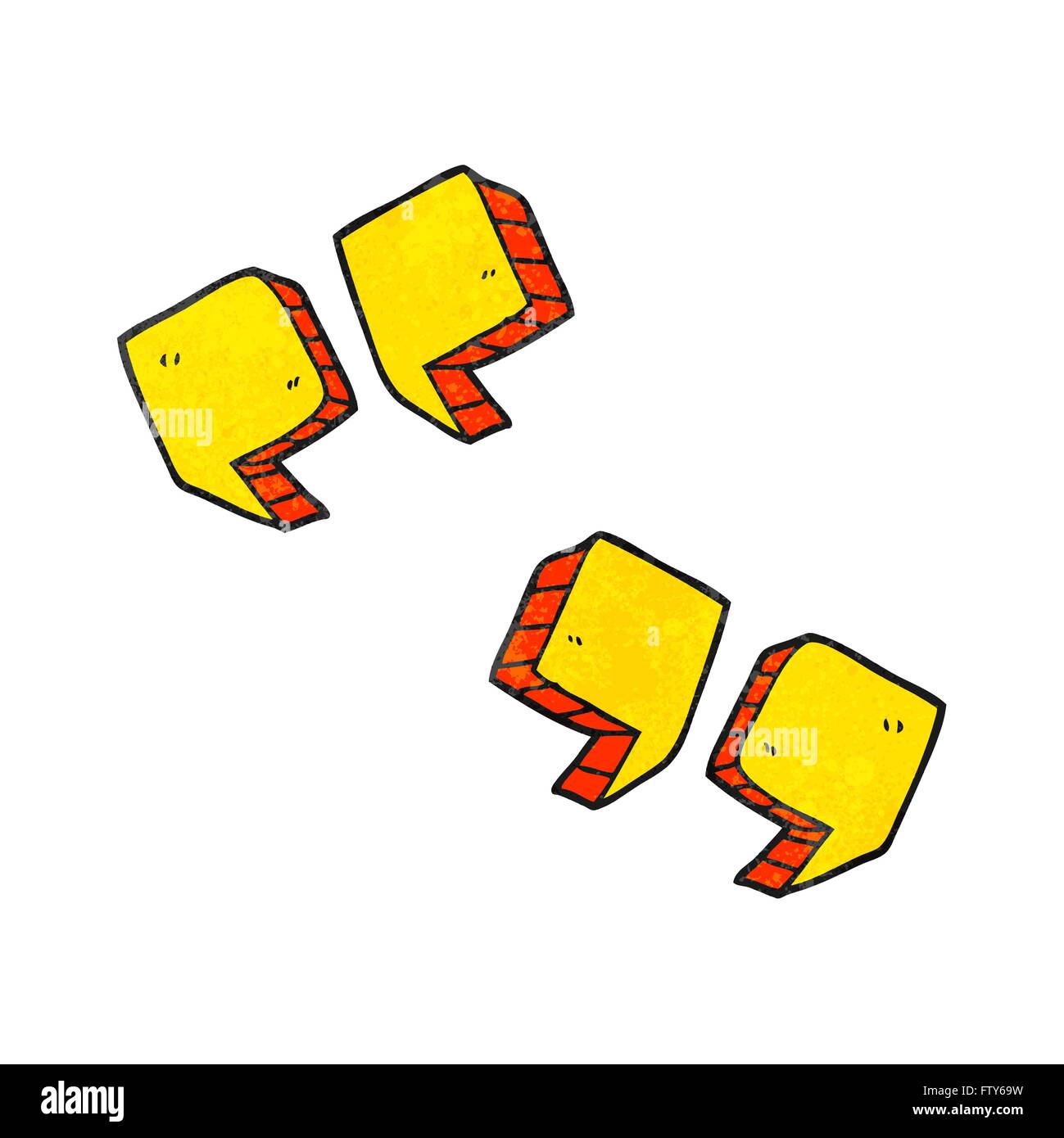 freehand textured cartoon quotation marks Stock Vector Image & Art - Alamy