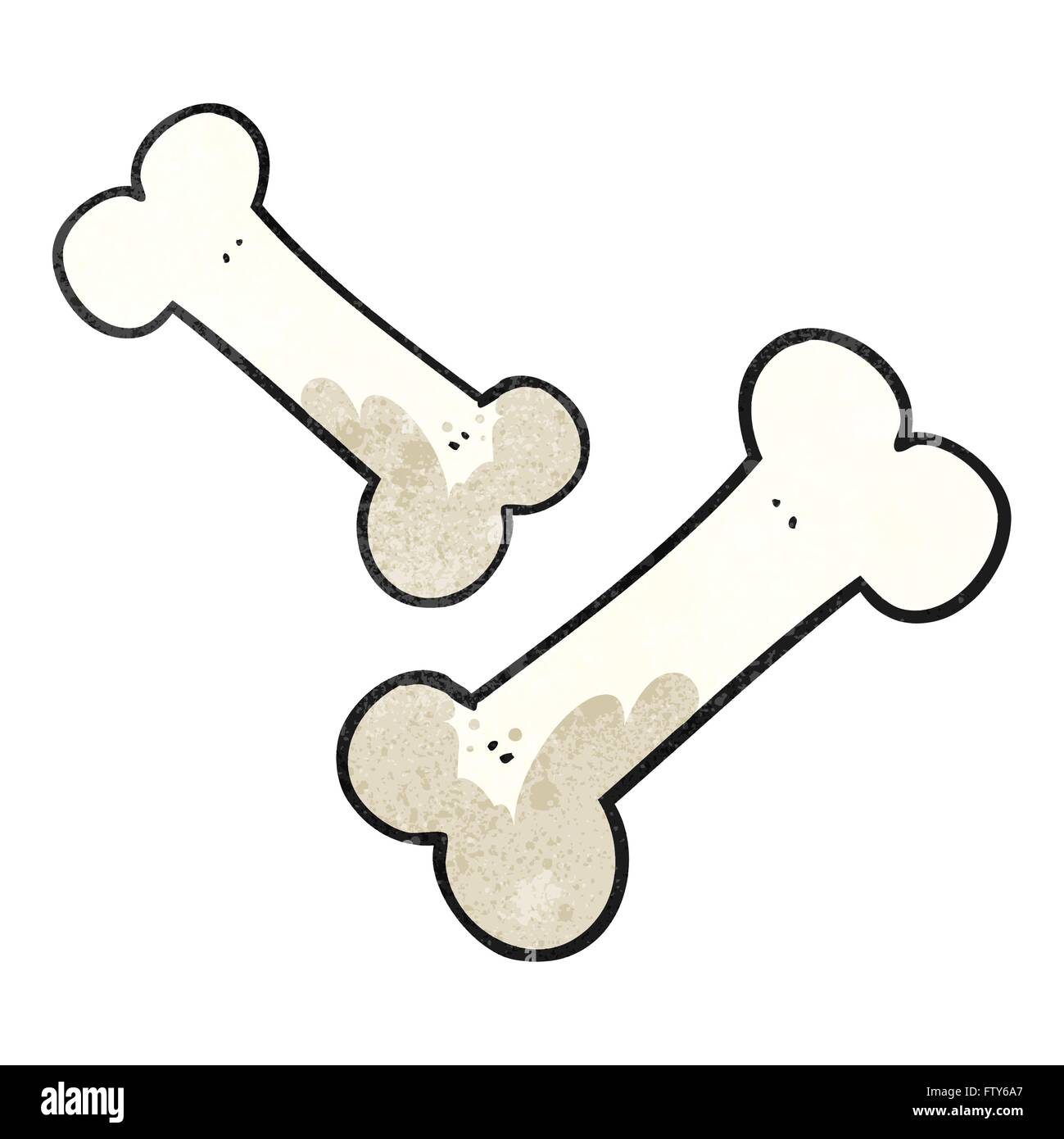 freehand textured cartoon old bones Stock Vector Image & Art - Alamy