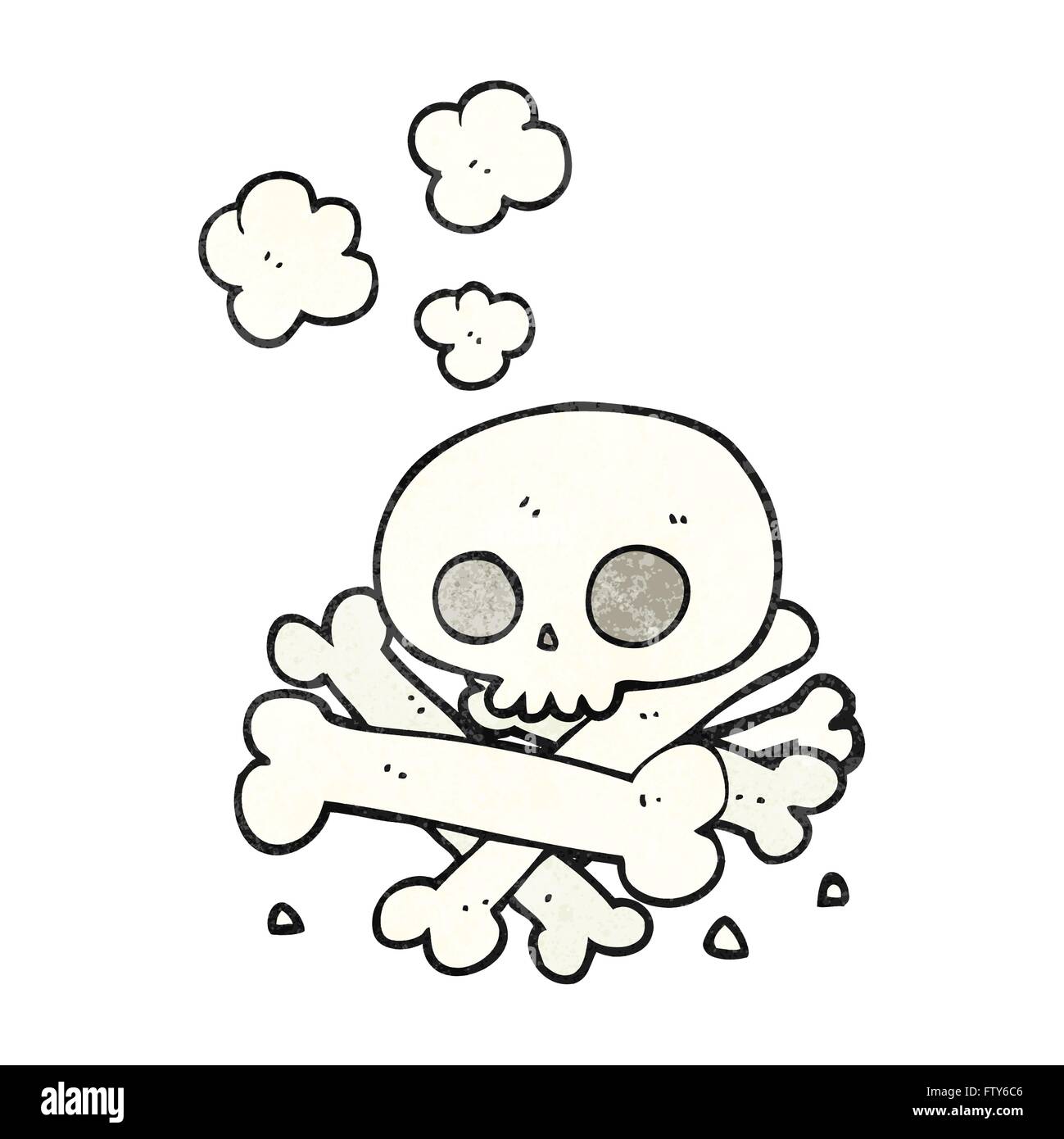 freehand textured cartoon pile of bones Stock Vector Image & Art - Alamy