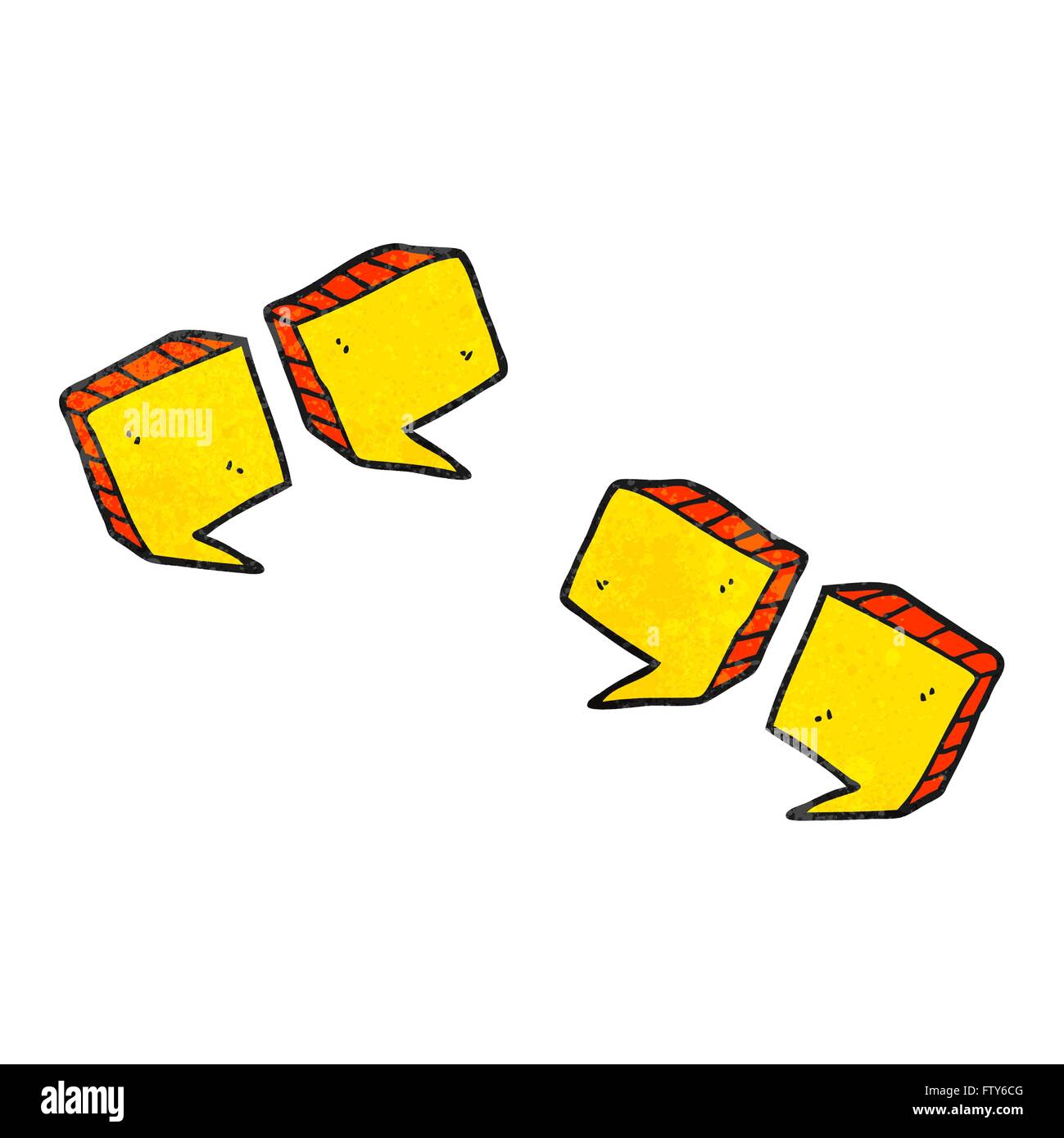 freehand textured cartoon quotation marks Stock Vector Image & Art - Alamy