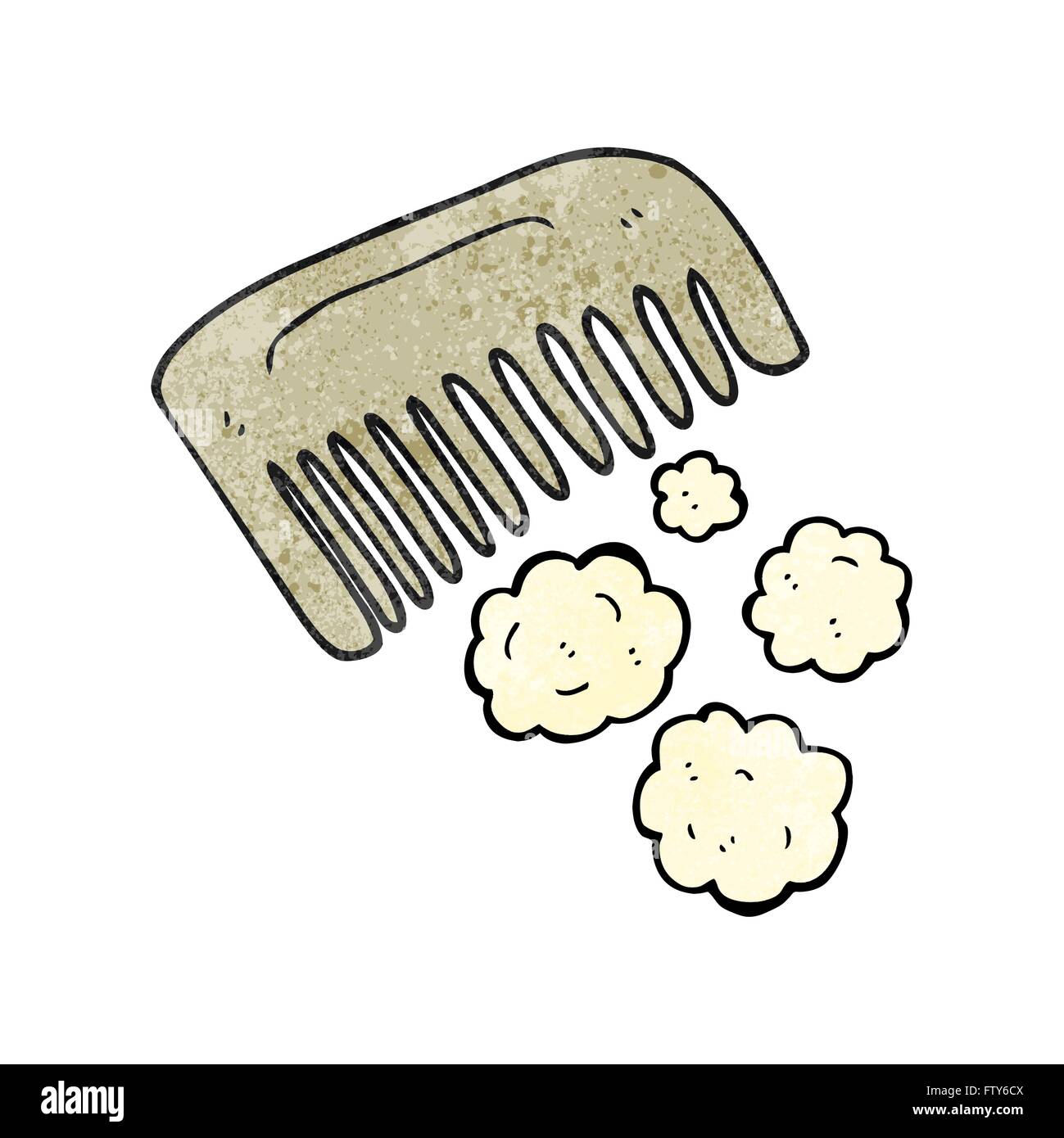 freehand textured cartoon comb Stock Vector Image & Art - Alamy