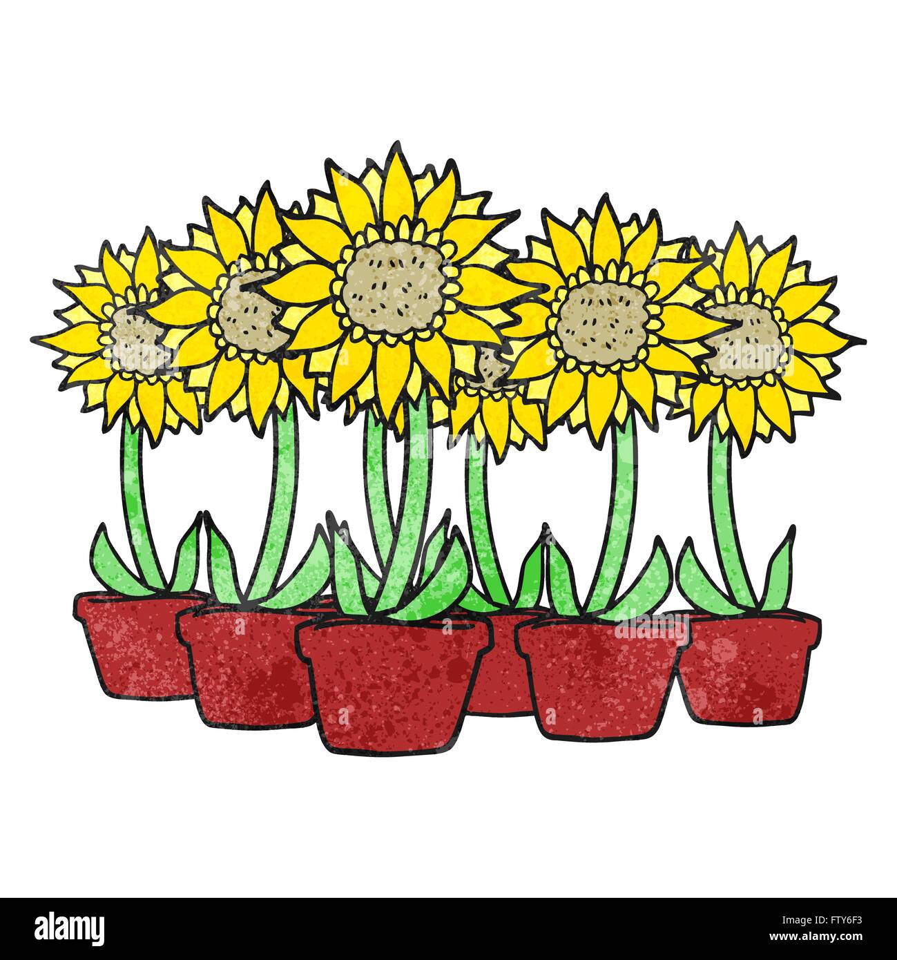 Cartoon sunflowers hi-res stock photography and images - Alamy